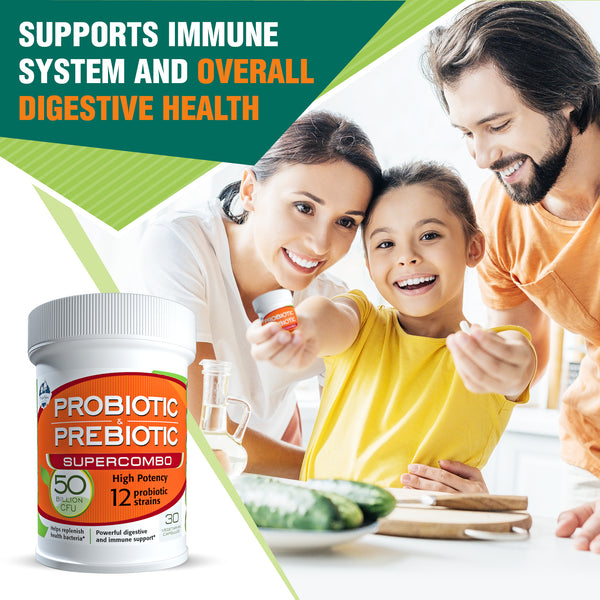 Probiotic & Prebiotic SUPERCOMBO, 50 billion CFU – TaigaSea